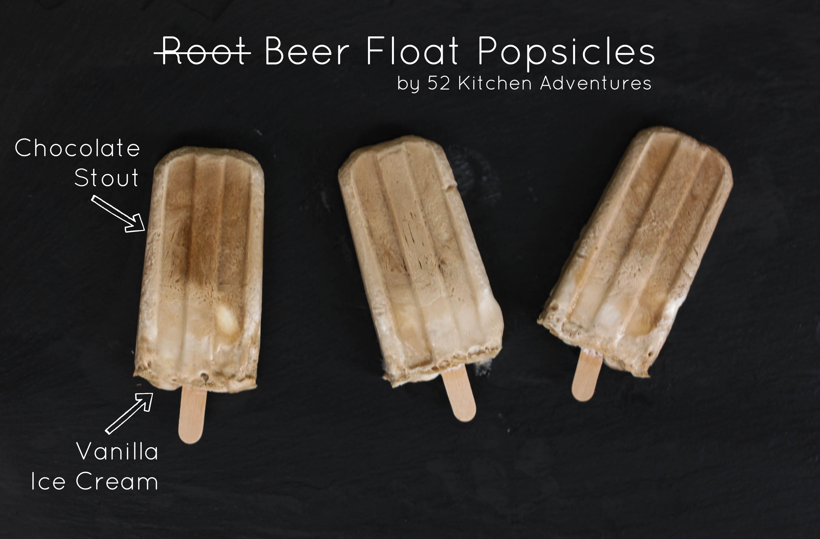 Stout Beer Float Popsicles | 52 Kitchen Adventures